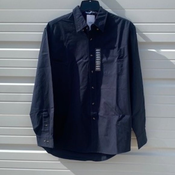 Shirts | Mens Navy Woven Work Shirt New | Poshmark
